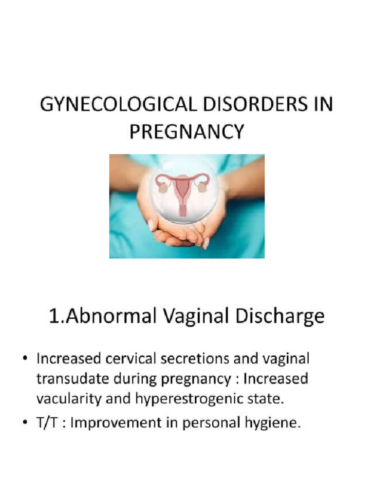 Gynecological Disorders in Pregnancy 2 | PDF