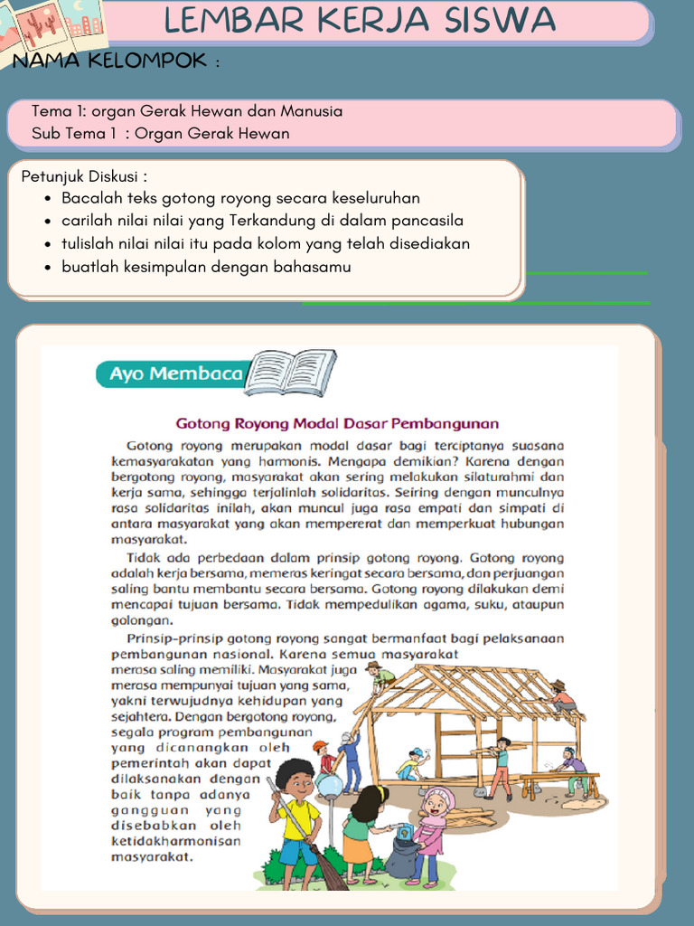LKS Tema 1 Sub 1 PKN, IPS, SBDP | PDF