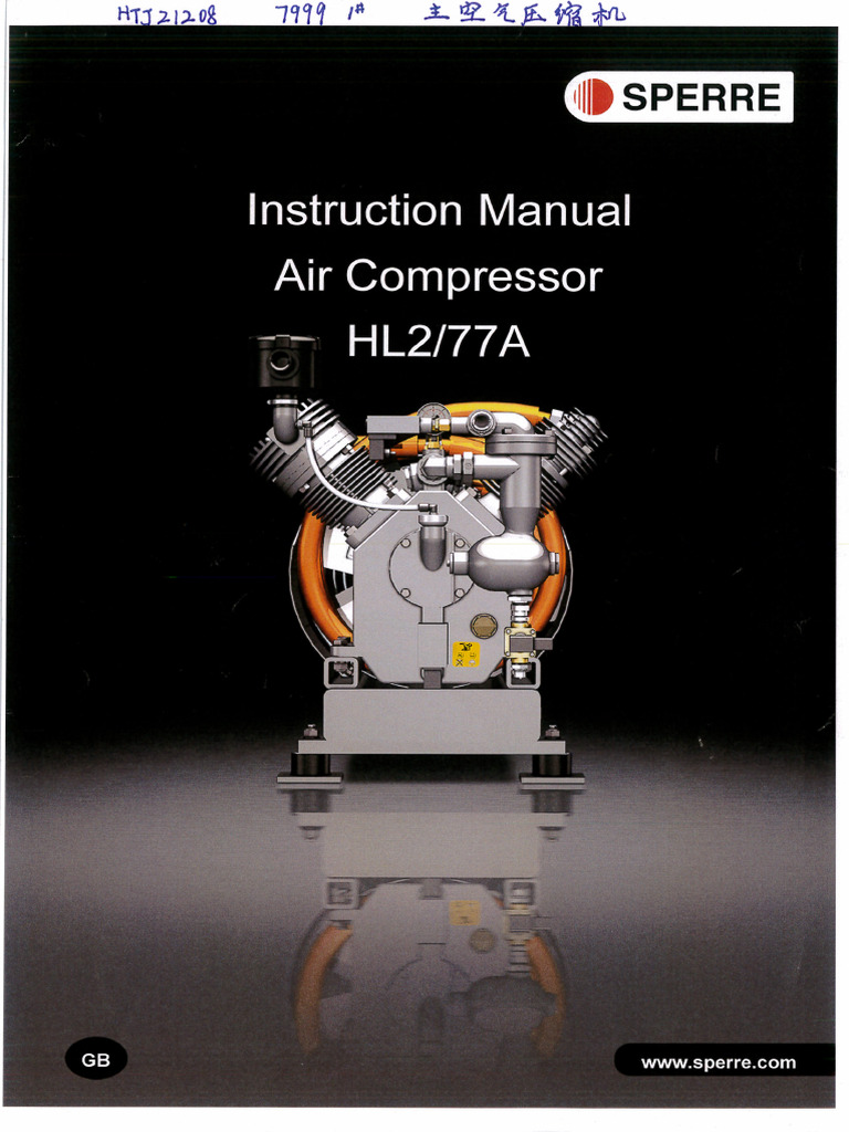 6- Main Air Compressor Operation Manual 主空气压缩机操作手册 | PDF