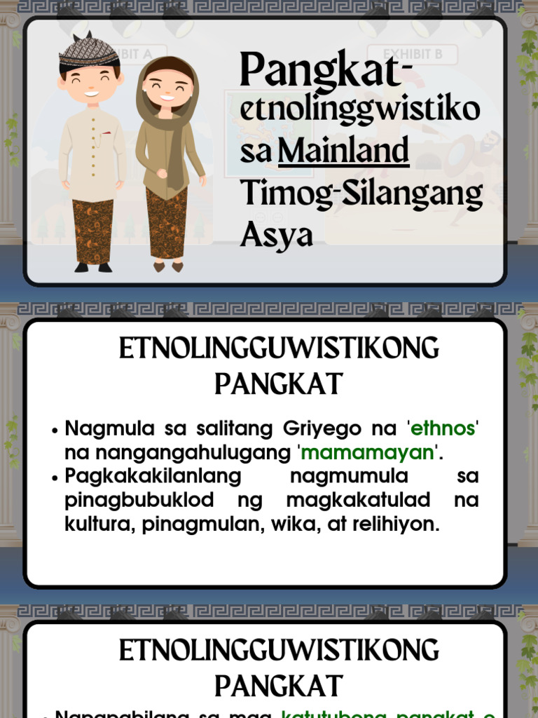 1726605057-Week 2 - Pangkat Etnolinggwistiko Sa Mainland at Insular TSA | PDF