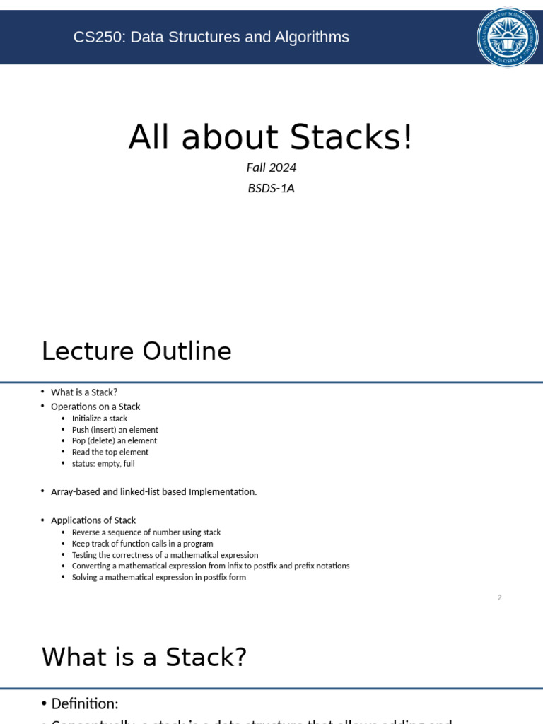 3.1-All About Stacks | PDF | Pointer (Computer Programming) | Computers 3.1-All About Stacks | PDF | Pointer (Computer Programming) | Computers
