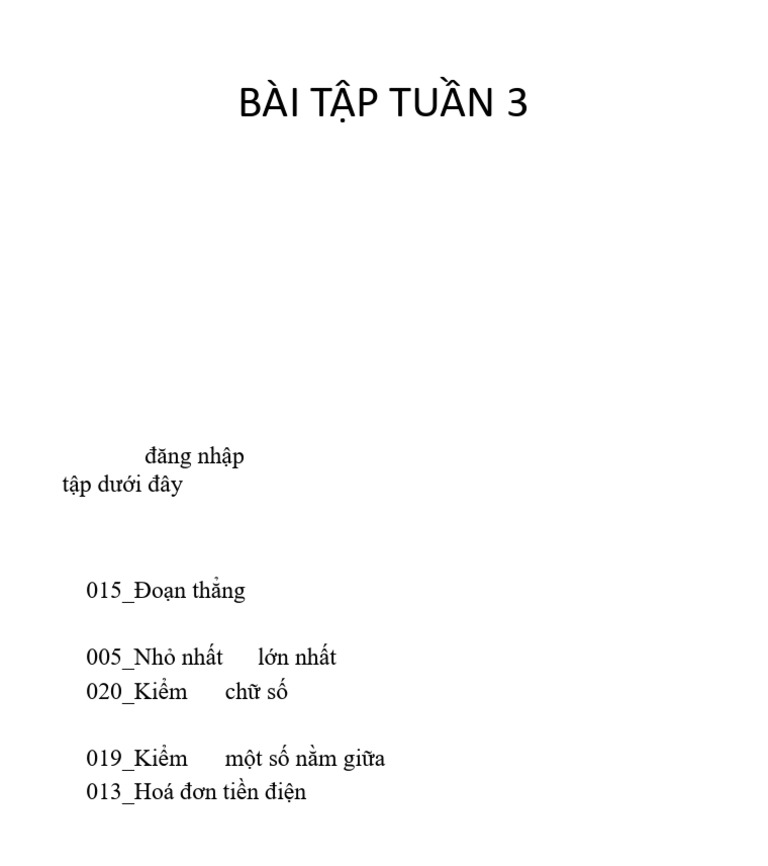 Week03 Exercises | PDF