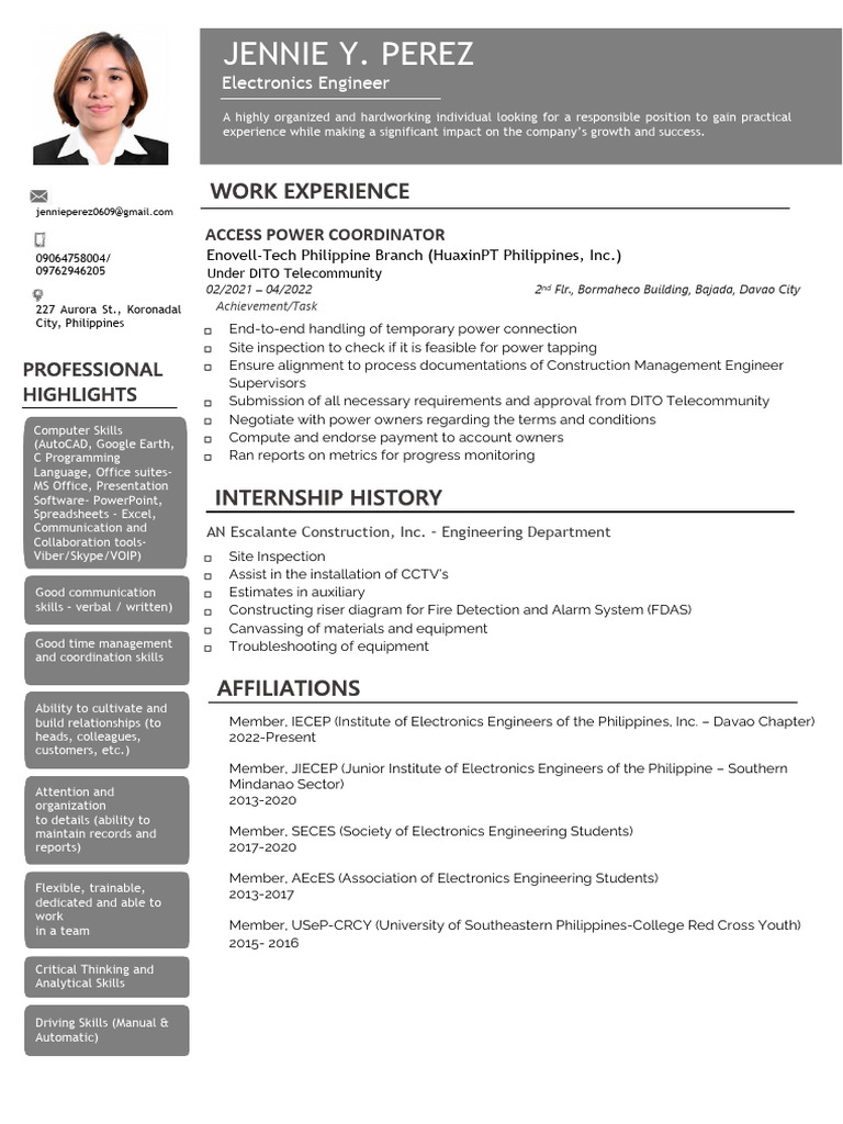 Resume Perez | PDF