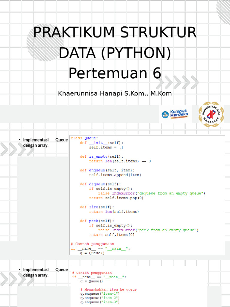 PRAKTIKUM 6 STRUKTUR DATA - PYTHON | PDF