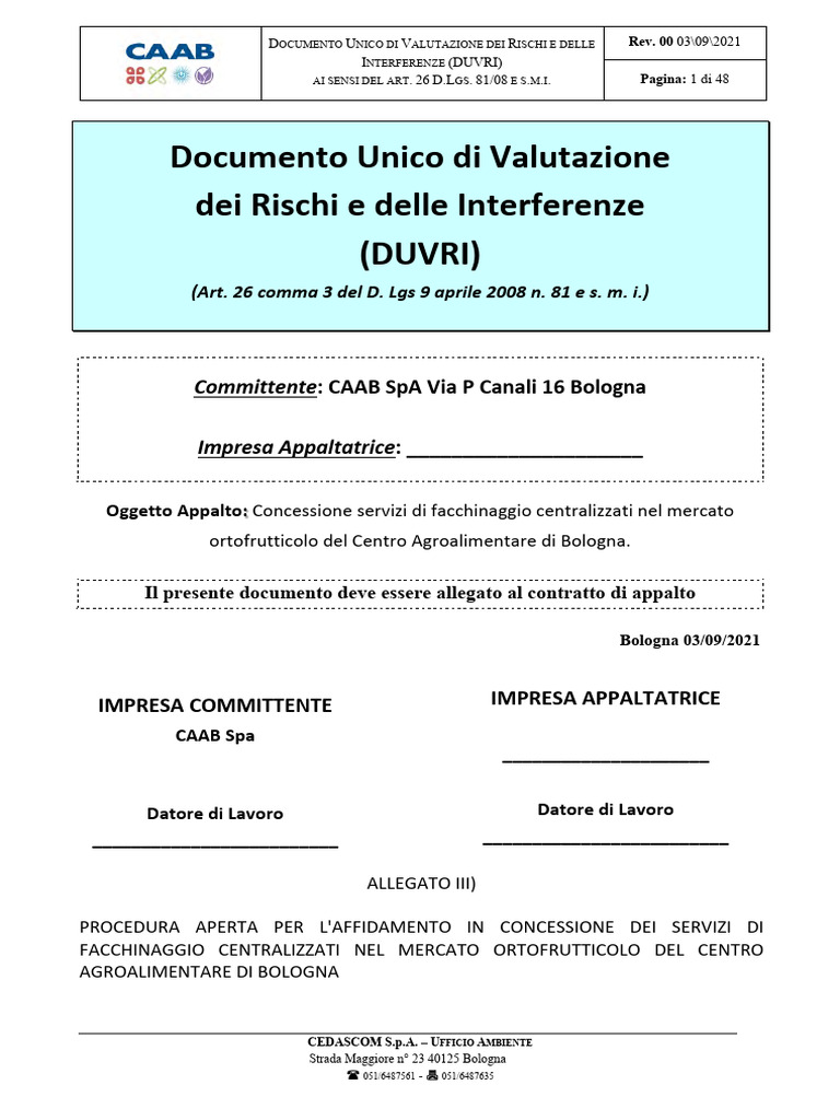 Allegato B III Duvri | PDF