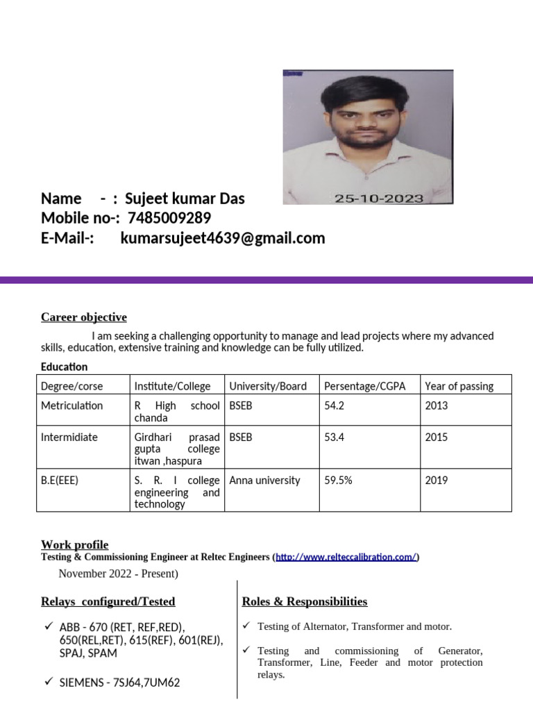 Sujeet New Resum | PDF