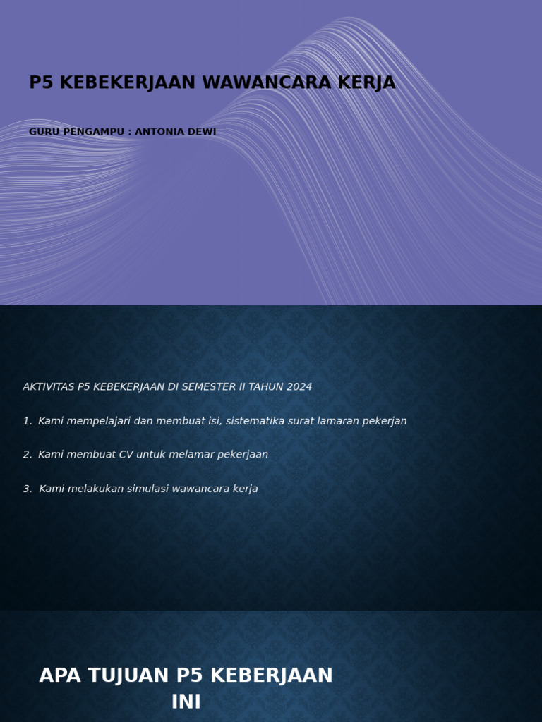 P5 Kebekerjaan | PDF