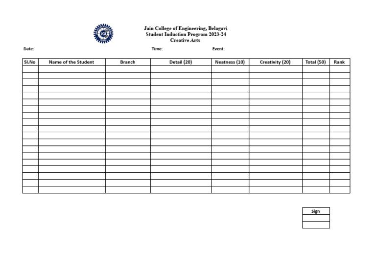 Judge Sheet - Meh - XLSX - Sheet3 | PDF