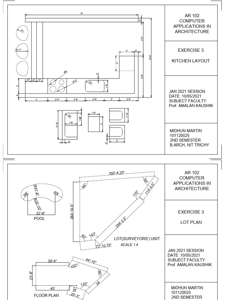 AR 102 Computer Applications in Architecture: Jan 2021 Session DATE: 10 ...