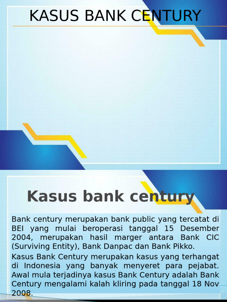 Kasus Bank Century | PDF