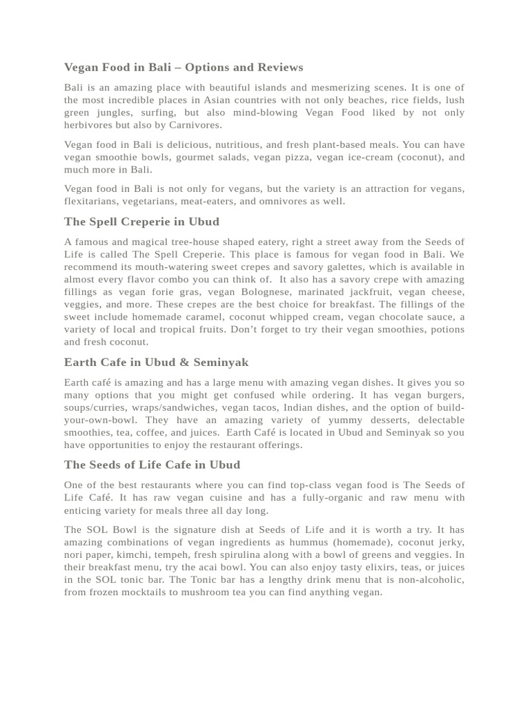 05-09 Vegan Food | PDF