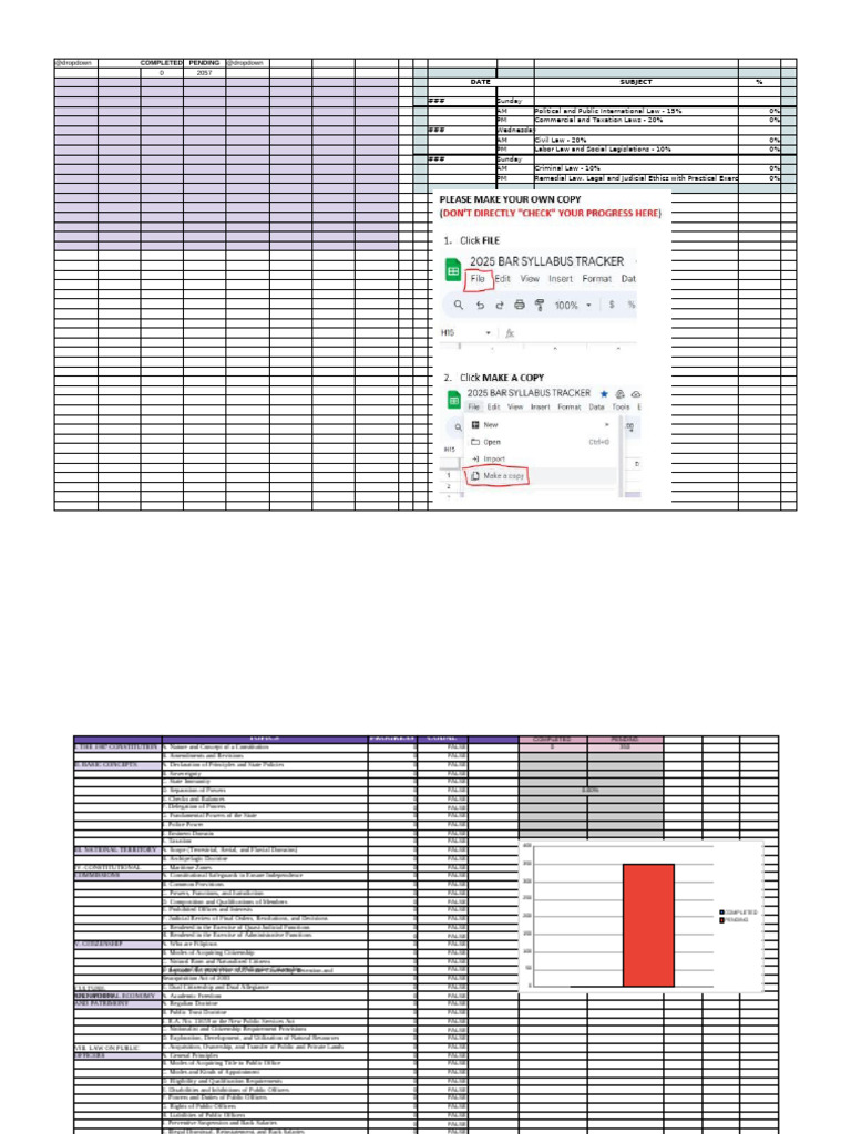 2025 Bar Syllabus Tracker | PDF