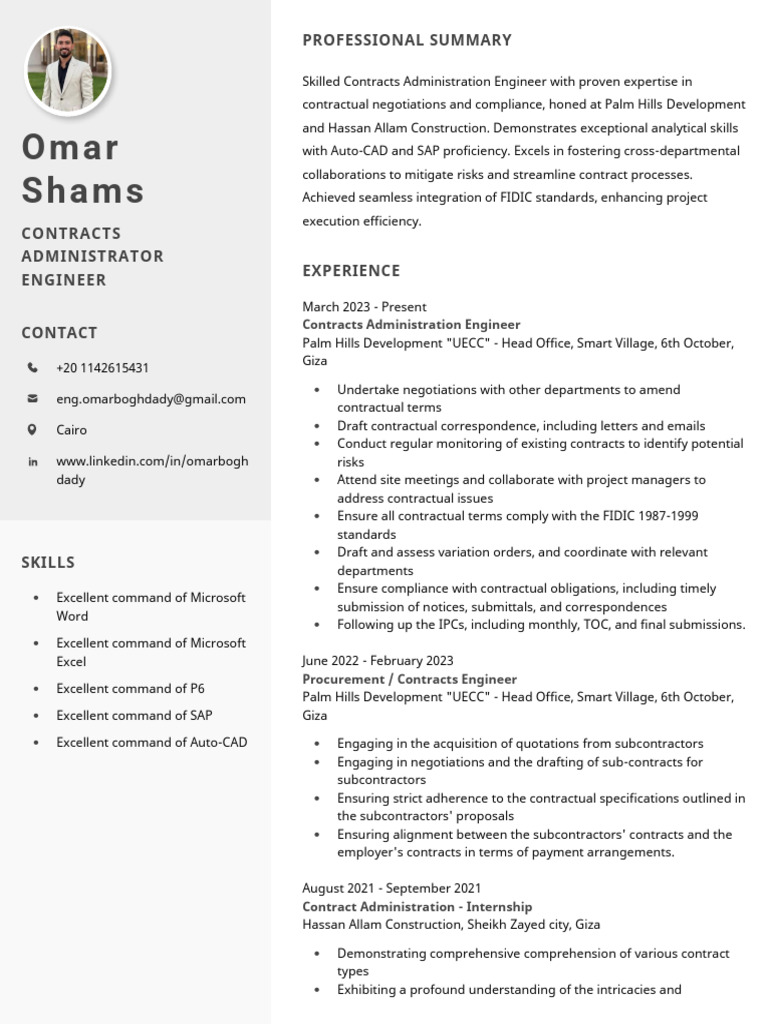 Omar Shams Resume | PDF