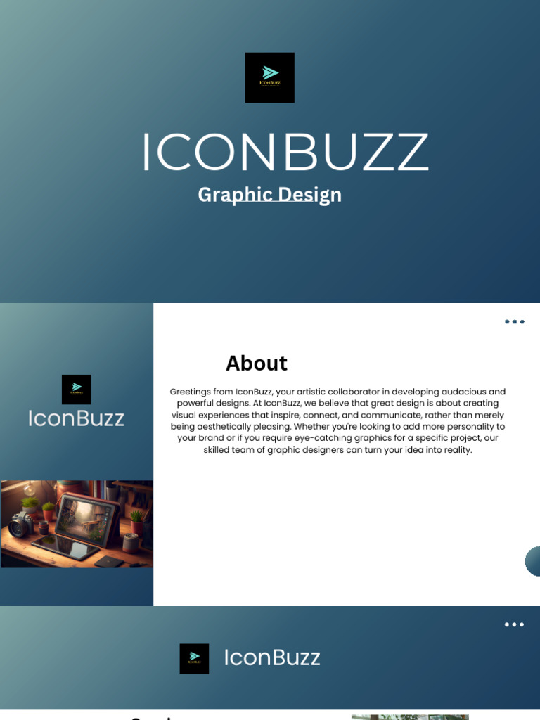 Blue Modern Pitch Deck Presentation | PDF | Art