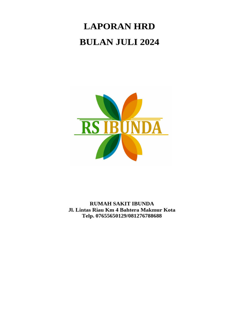 LAPORAN HRD JULI 2024 | PDF