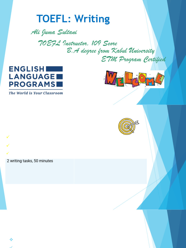TOEFL Writing | PDF