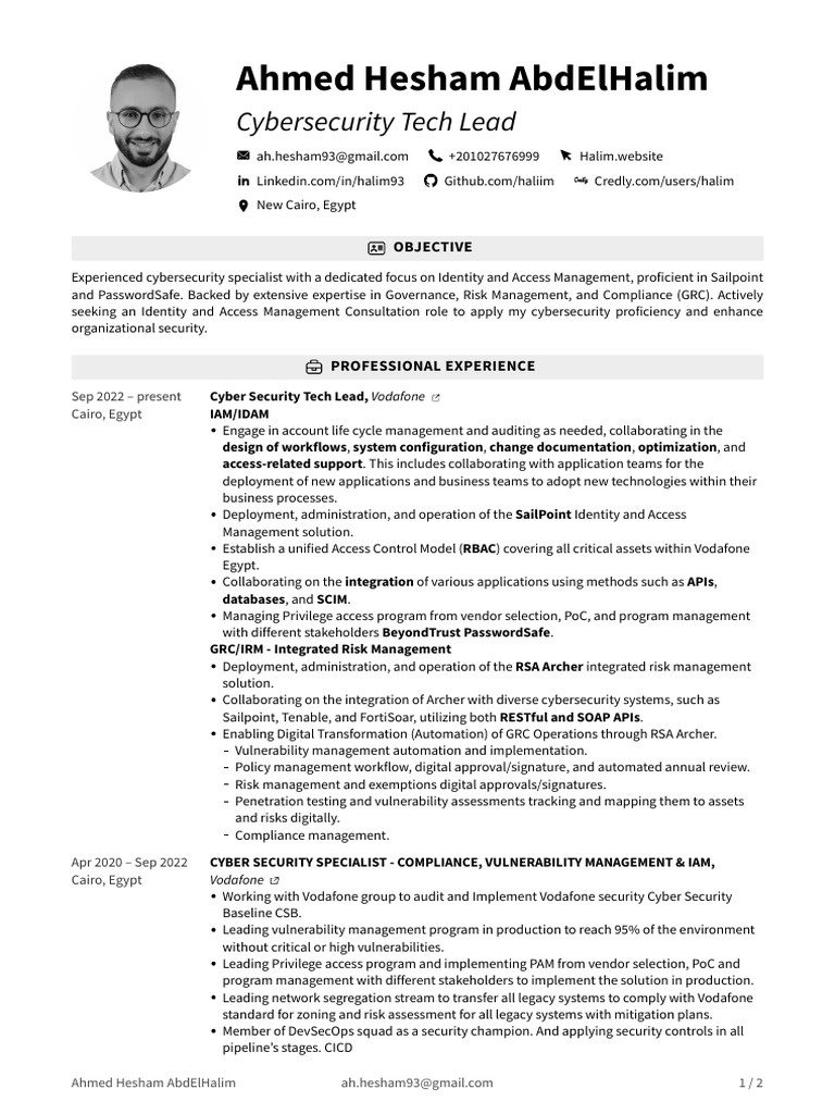Cybersecurity Specialist in IAM & GRC | PDF | Computer Security | Security