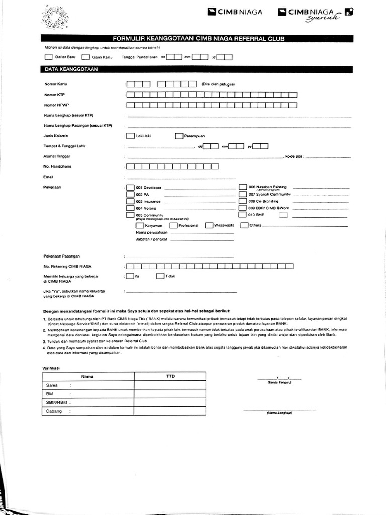 Form Sahabat EBB | PDF