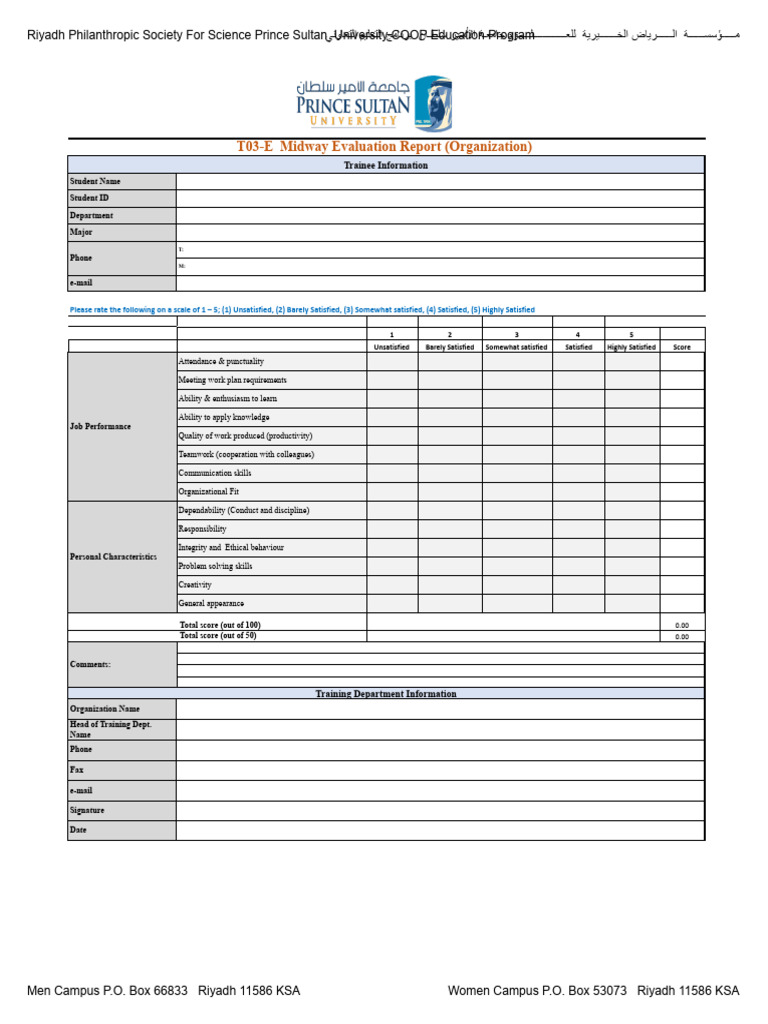 COOP Training Organization (T0x) Forms - XLSX - T03 FormA | PDF