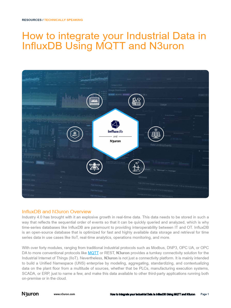 Connecting Influxdb Using N3uron MQTT Module English | PDF | Computer Science | Information ...