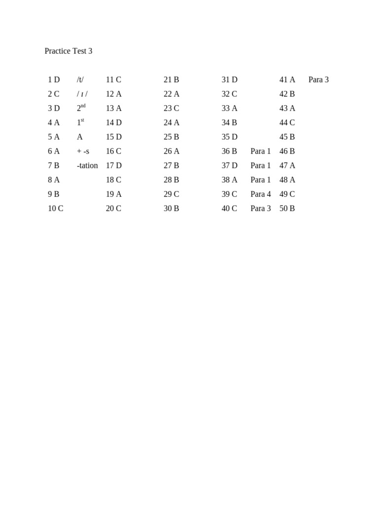 Practice Test 3 | PDF
