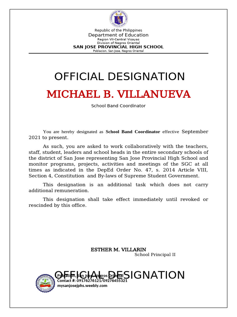 DESIGNATION | PDF