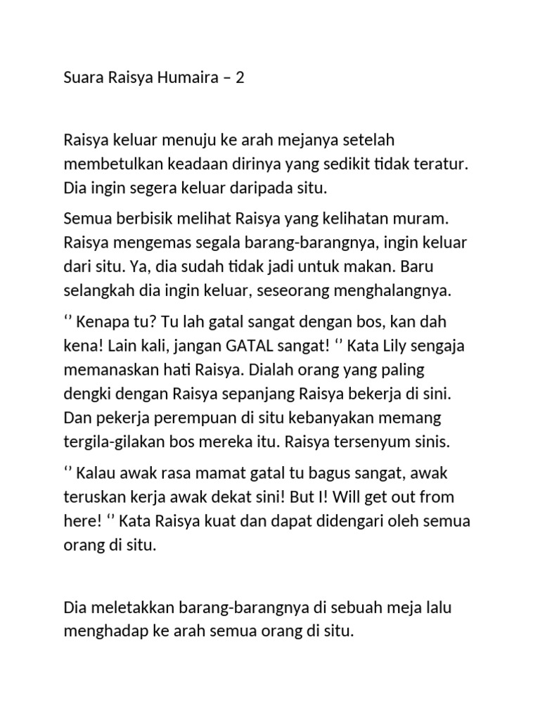 Suara Raisya Humaira - 2 | PDF