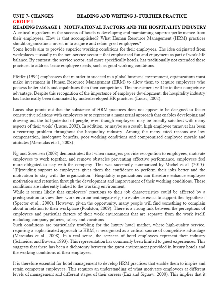 Extra Reading Unit 8 | PDF