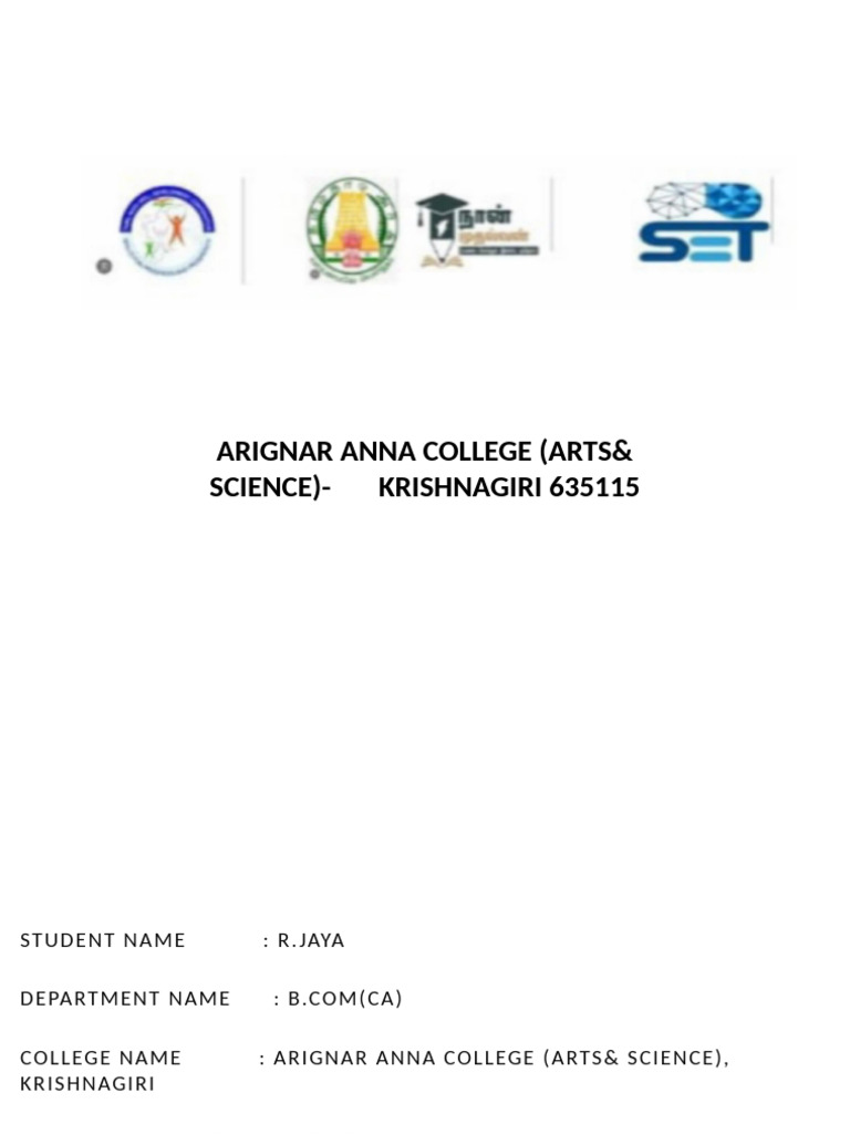 Jaya - Nan.mudhalvan 1 | PDF