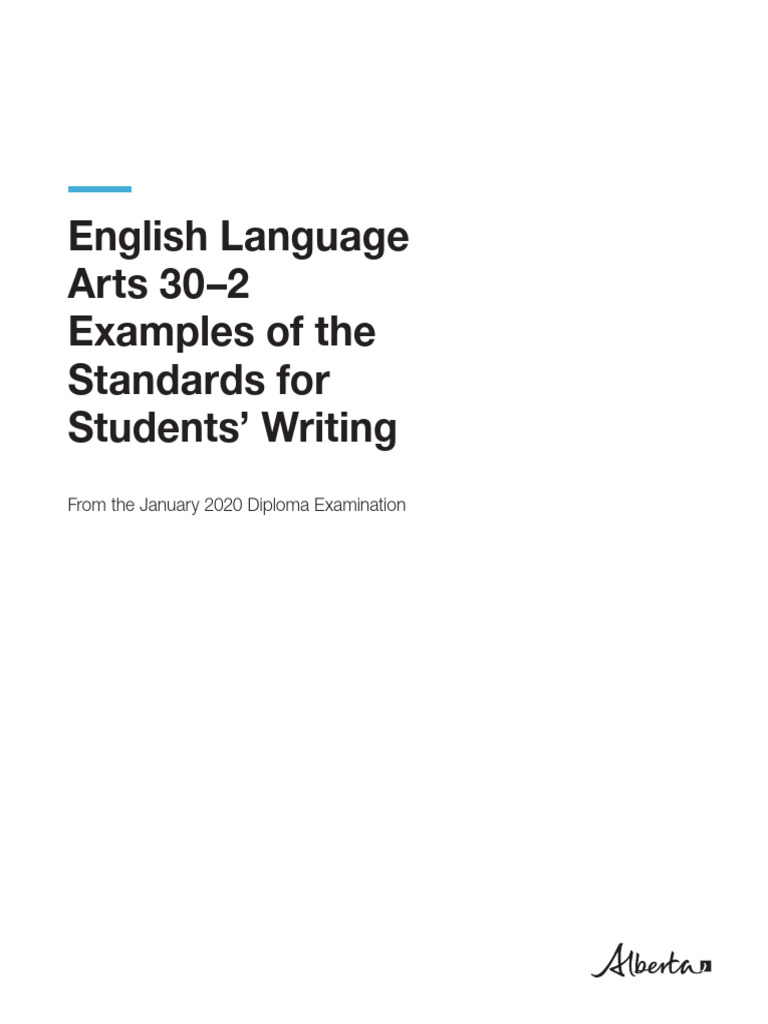 Edc Ela30 2 Examples Student Writing Jan 2020 | PDF