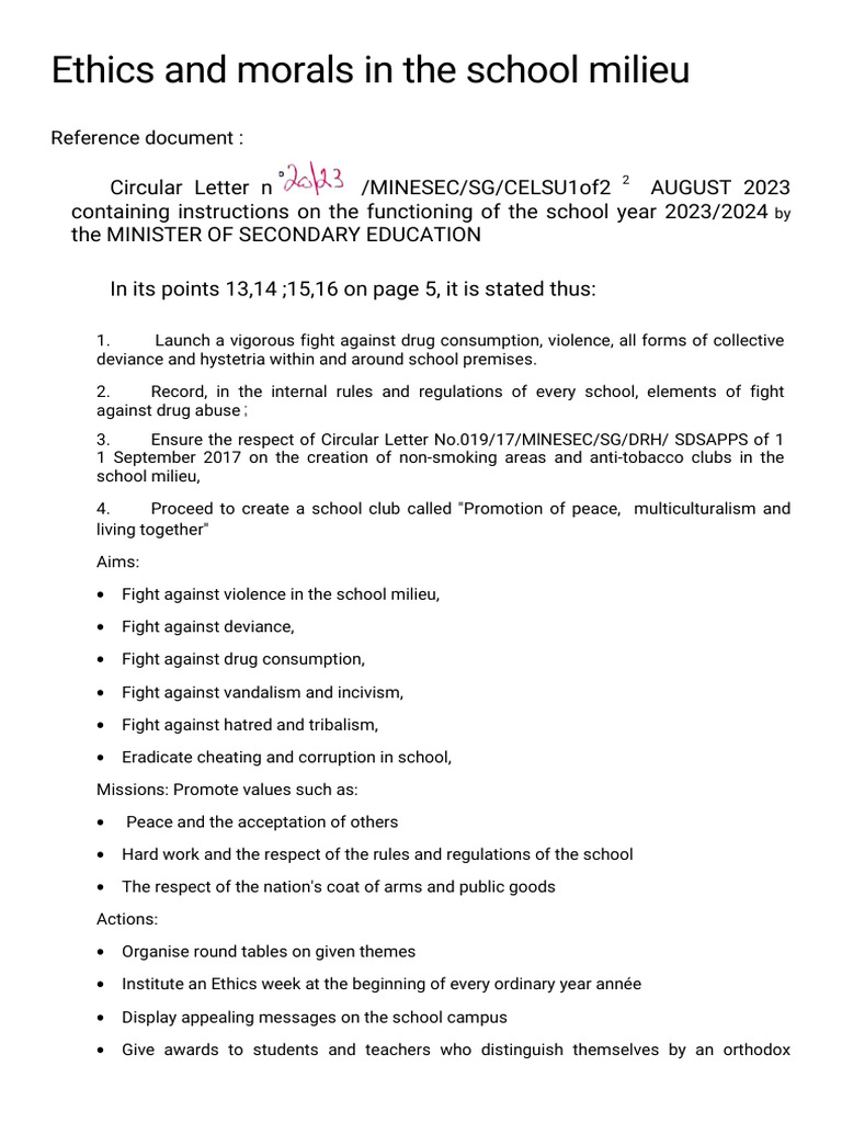 Ethics and Morals | PDF