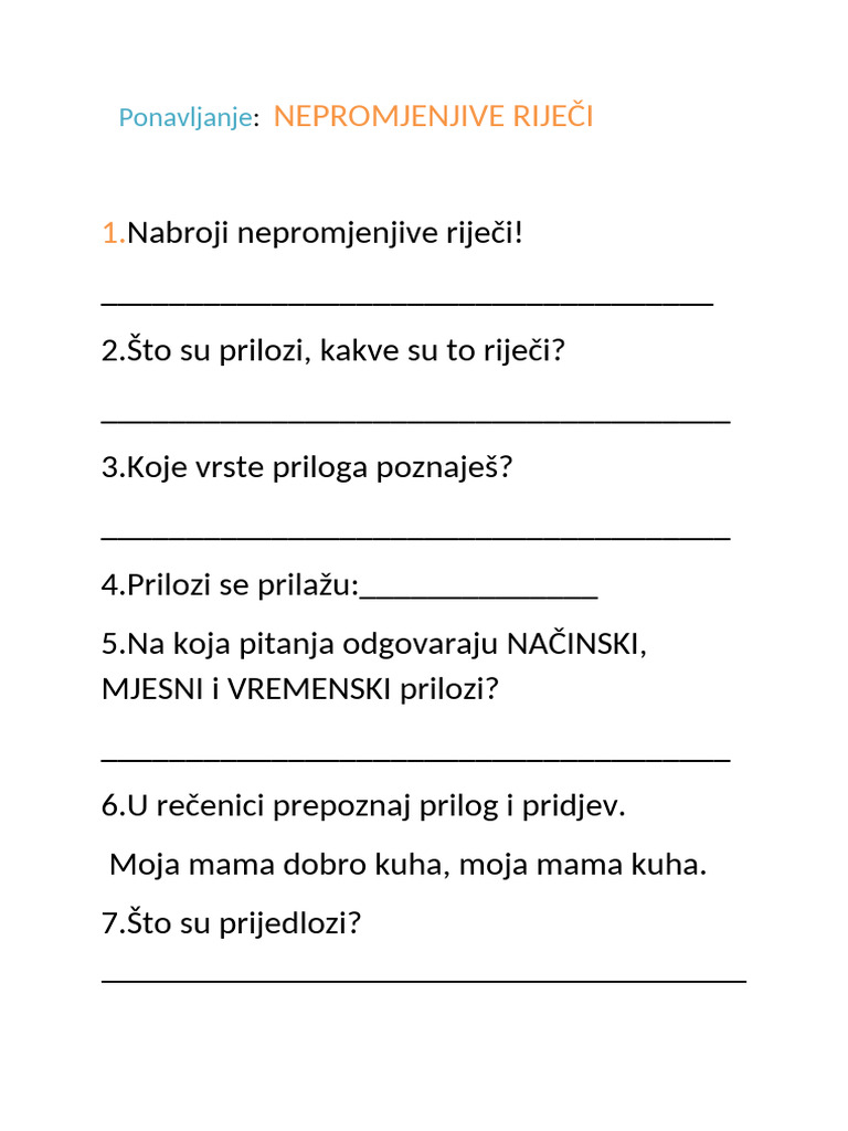 Ponavljanje | PDF