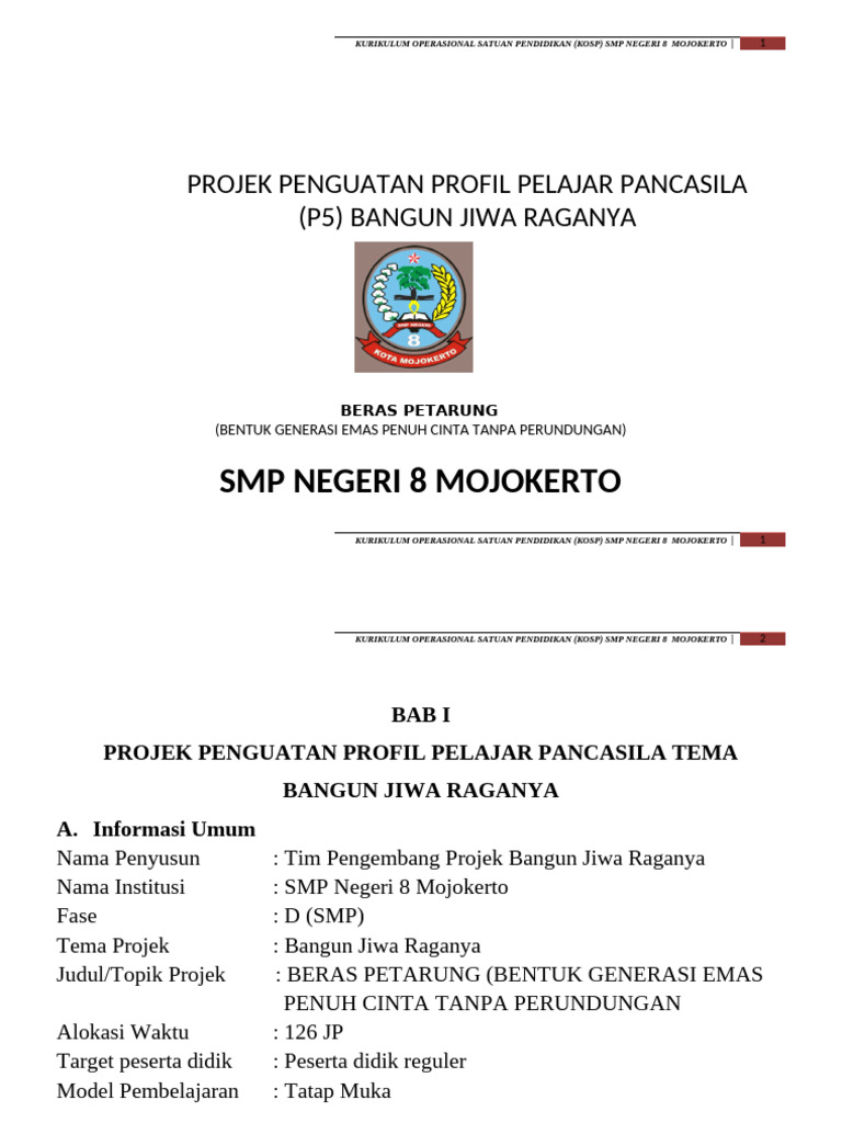 KSP P5 Bangun Jiwa Raga | PDF