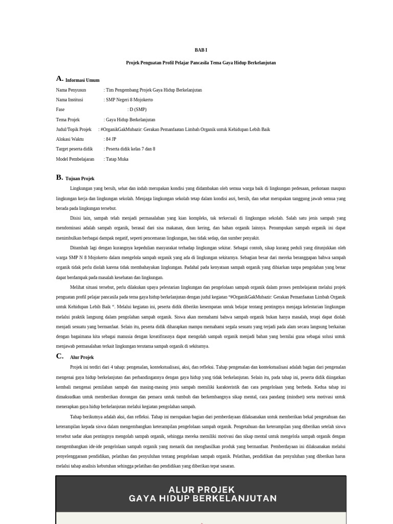 KSP P5 Gaya Hidup Berkelanjutan - Organik | PDF