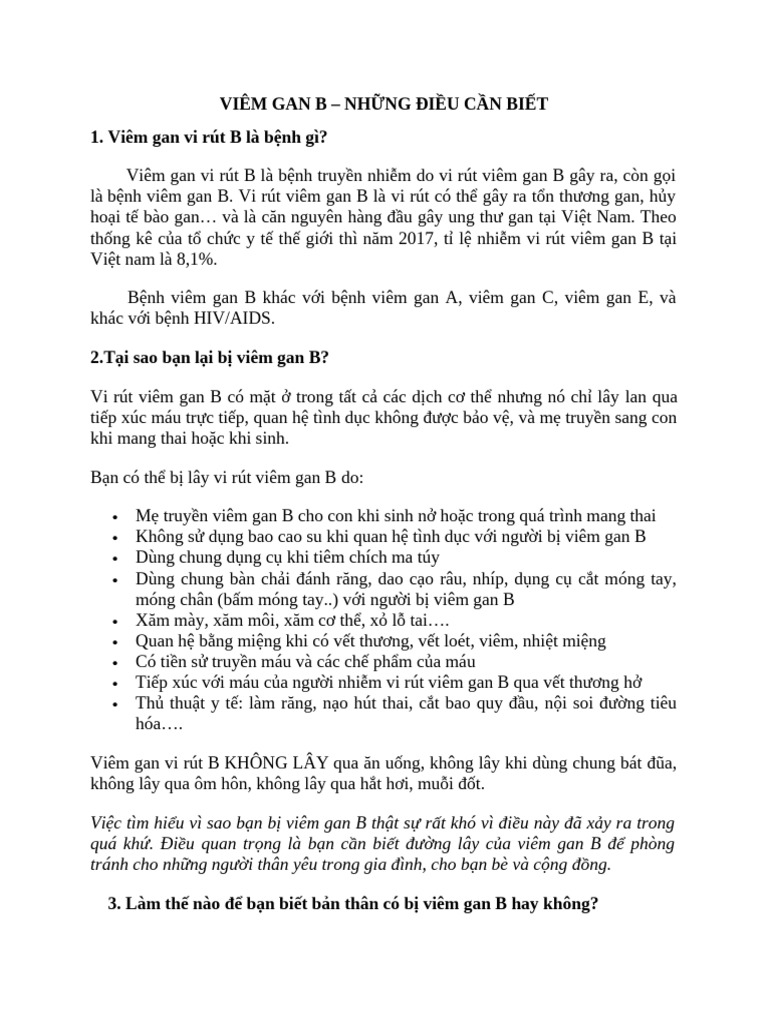 Viêm Gan B | PDF