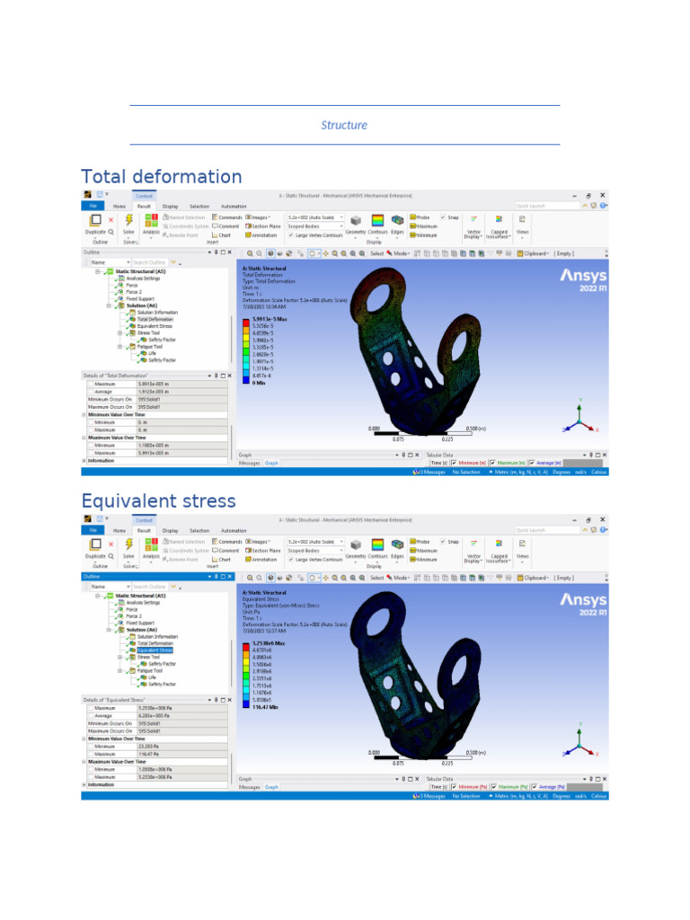 COMPLETE ANSYS ANALYSIS 1 | PDF