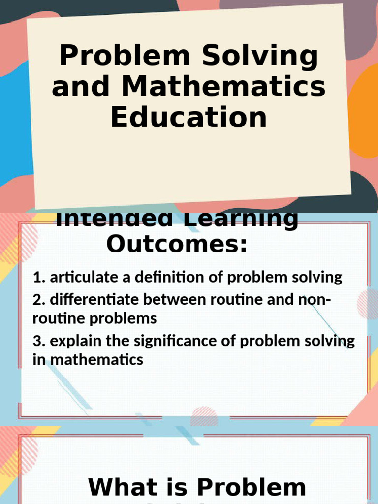 Problem Solving | PDF