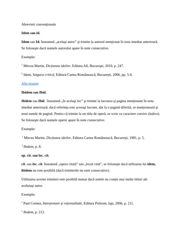 Abrevieri Convenționale | PDF