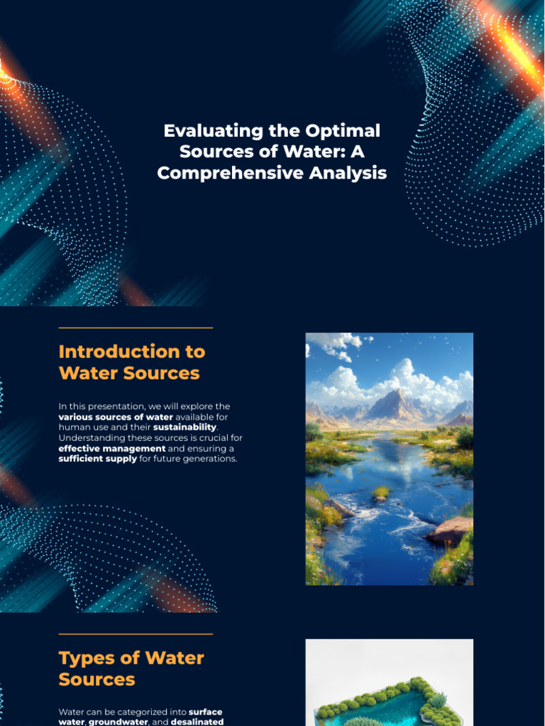Slidesgo Evaluating The Optimal Sources of Water A Comprehensive ...