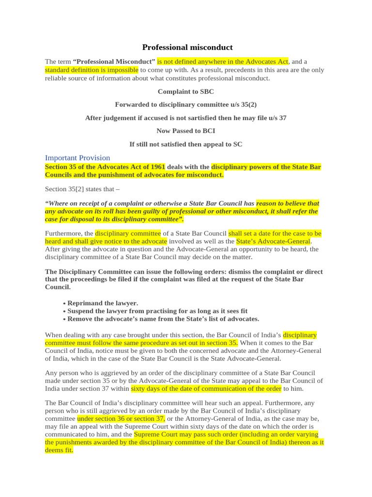 Professional misconduct | PDF
