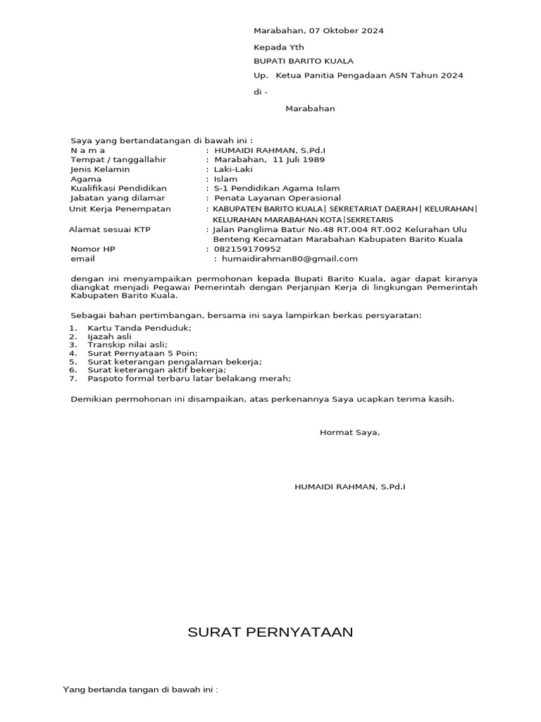 Humaidi Rahman PPPK 2024-Final CETAK | PDF