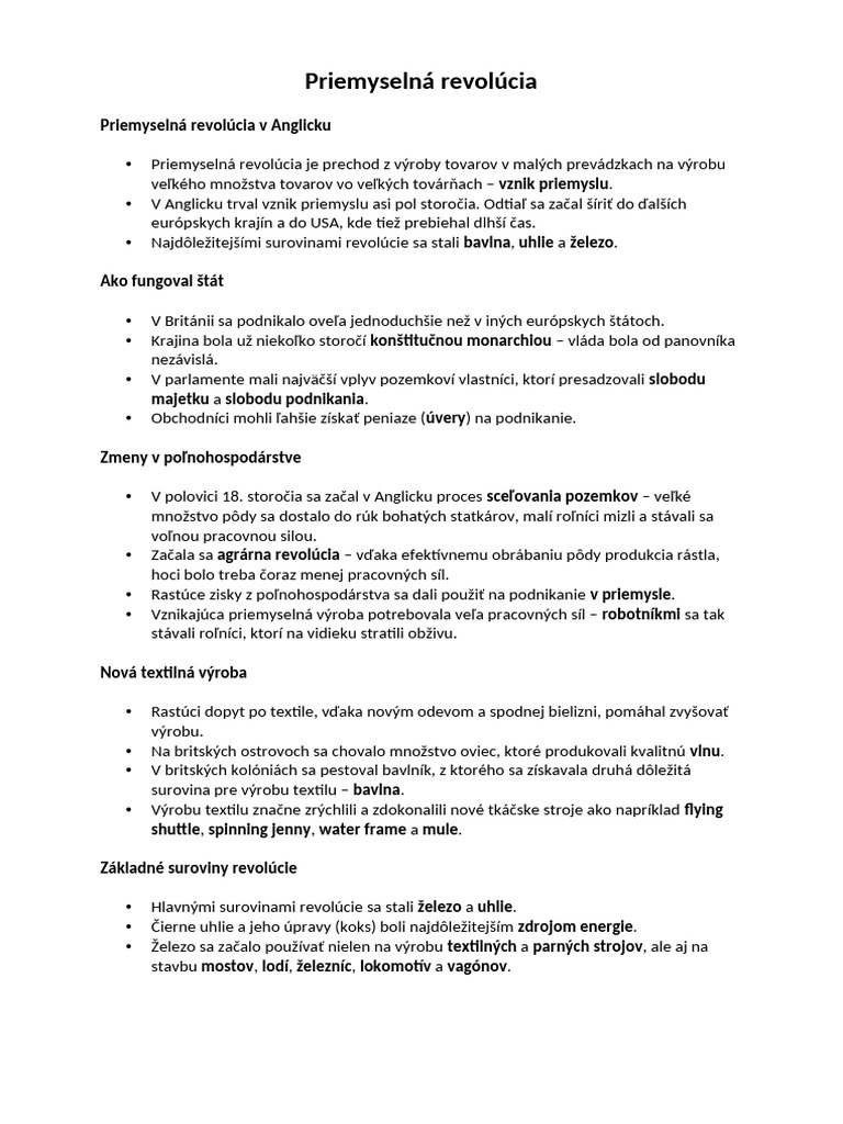 Priemyselná Revolúcia | PDF