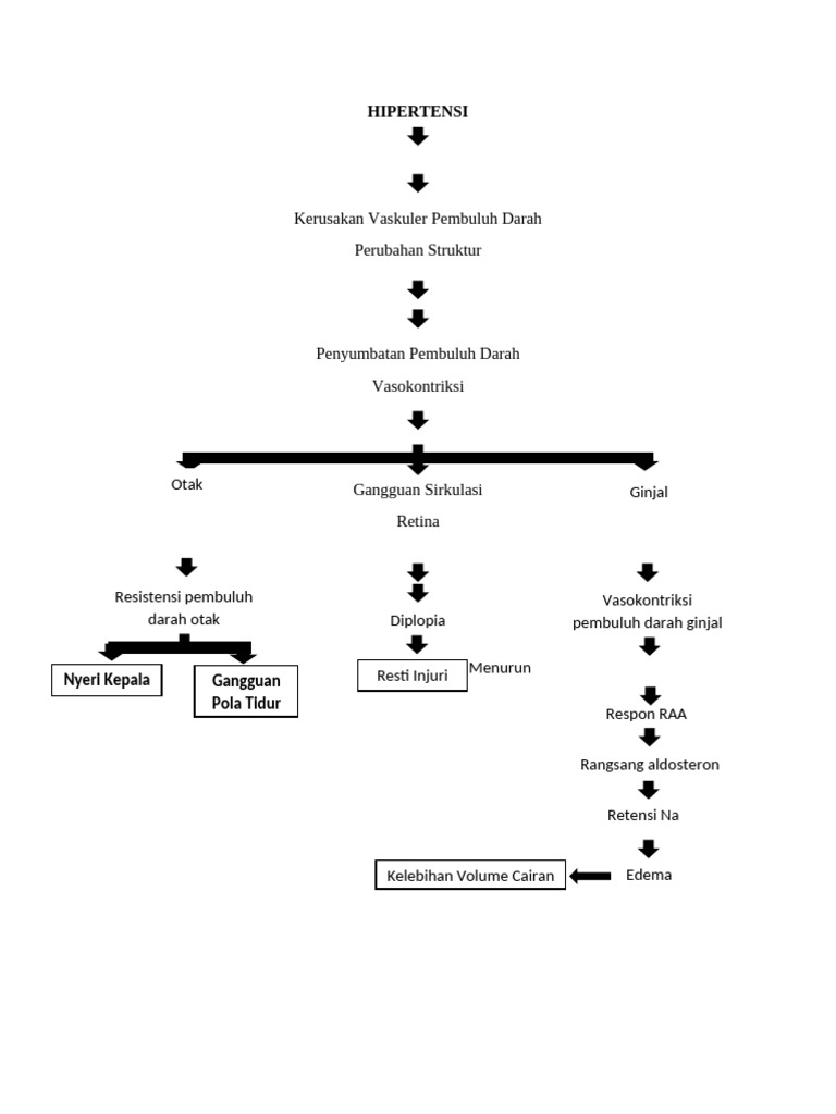 Hipertensi Anca Pathway | PDF