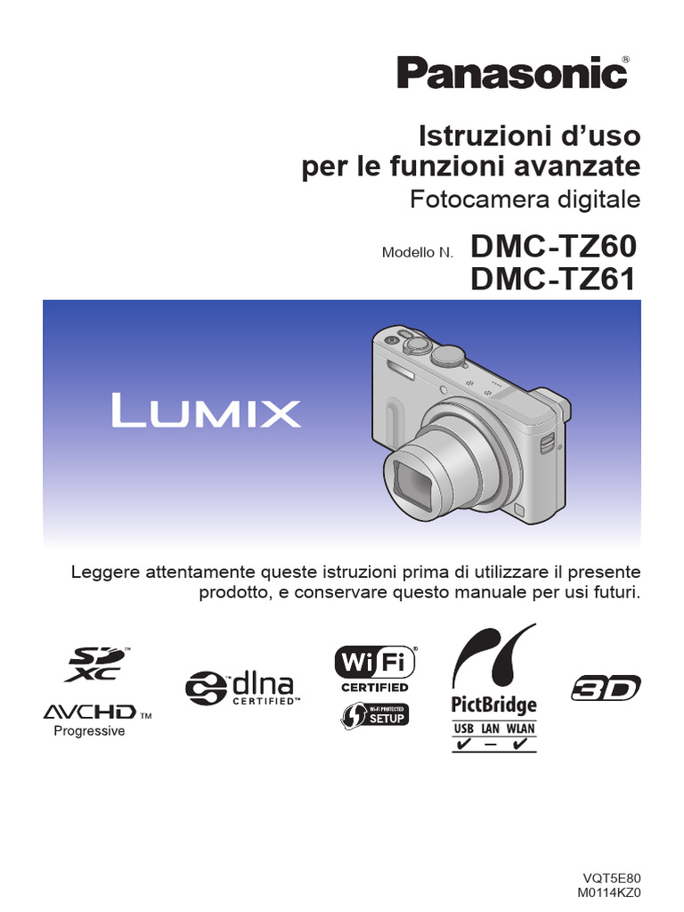Panasonic DMC TZ 60 Avanzate | PDF Panasonic DMC TZ 60 Avanzate | PDF