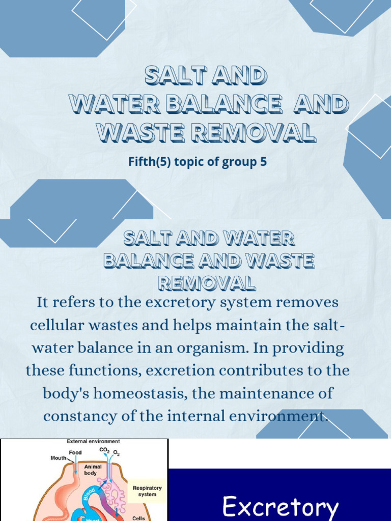 Salt and Water Balance and Removal - 20241005 - 221509 - 0000 | PDF