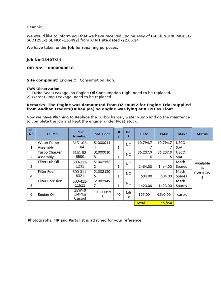 Engine Draft Mail | PDF