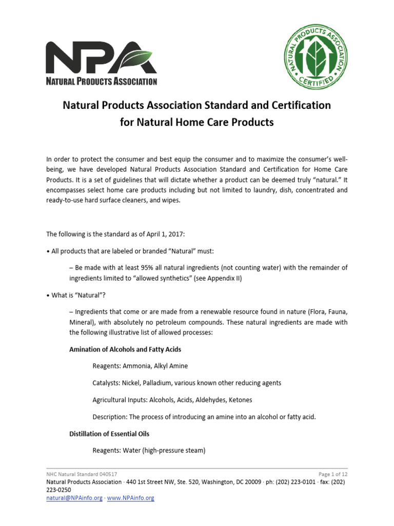 NHC Natural Standard | PDF