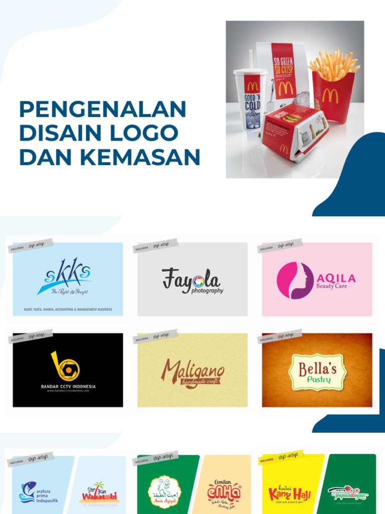 Presentasi Disain Logo Dan Kemasan | PDF | Karier & Perkembangan