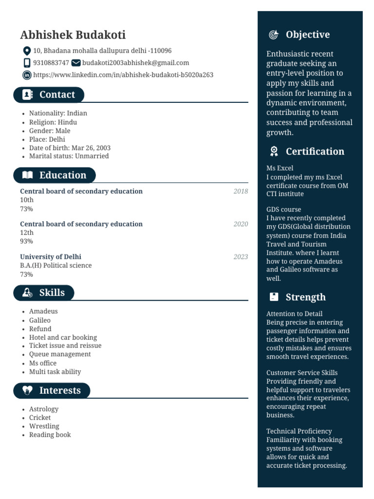 Air Ticketing Executive | PDF