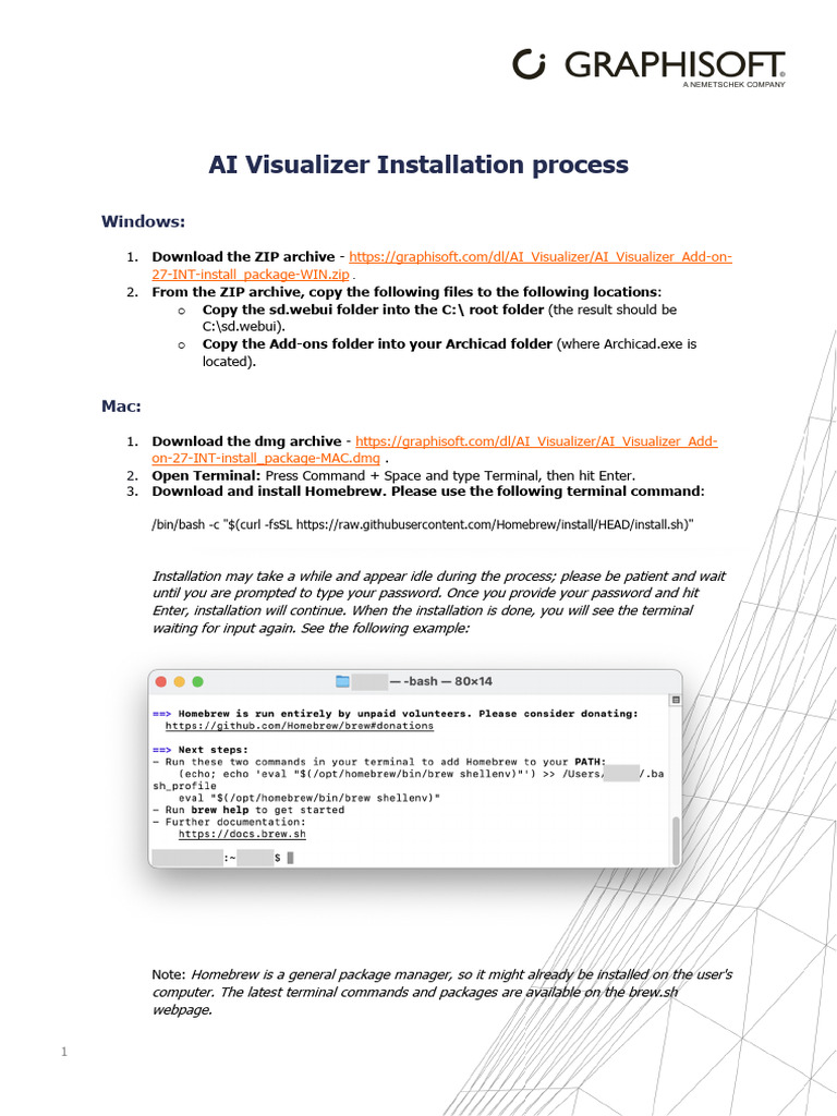 AI Visualizer-Installation Guide | PDF
